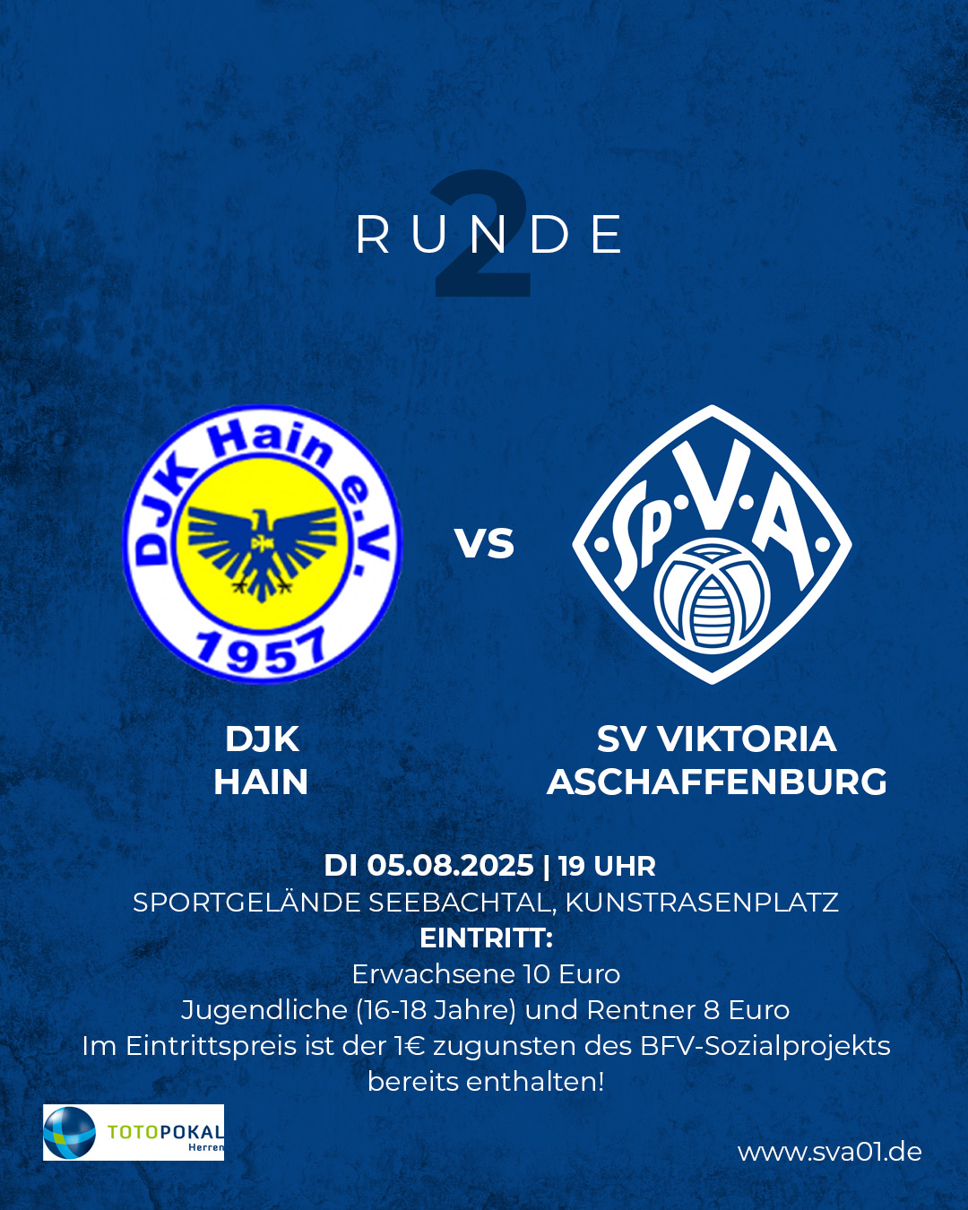 Zweite Runde im TOTO-Pokal bei der DJK Hain - Viktoria Aschaffenburg ...